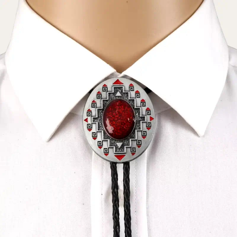 Indian Silver Bolo Tie | Western Winkel